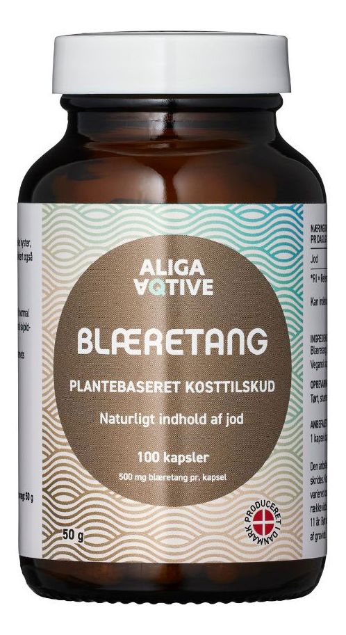 Køb Aliga Aqtive Blæretang 500 mg - 100 kaps. hos Med24.dk