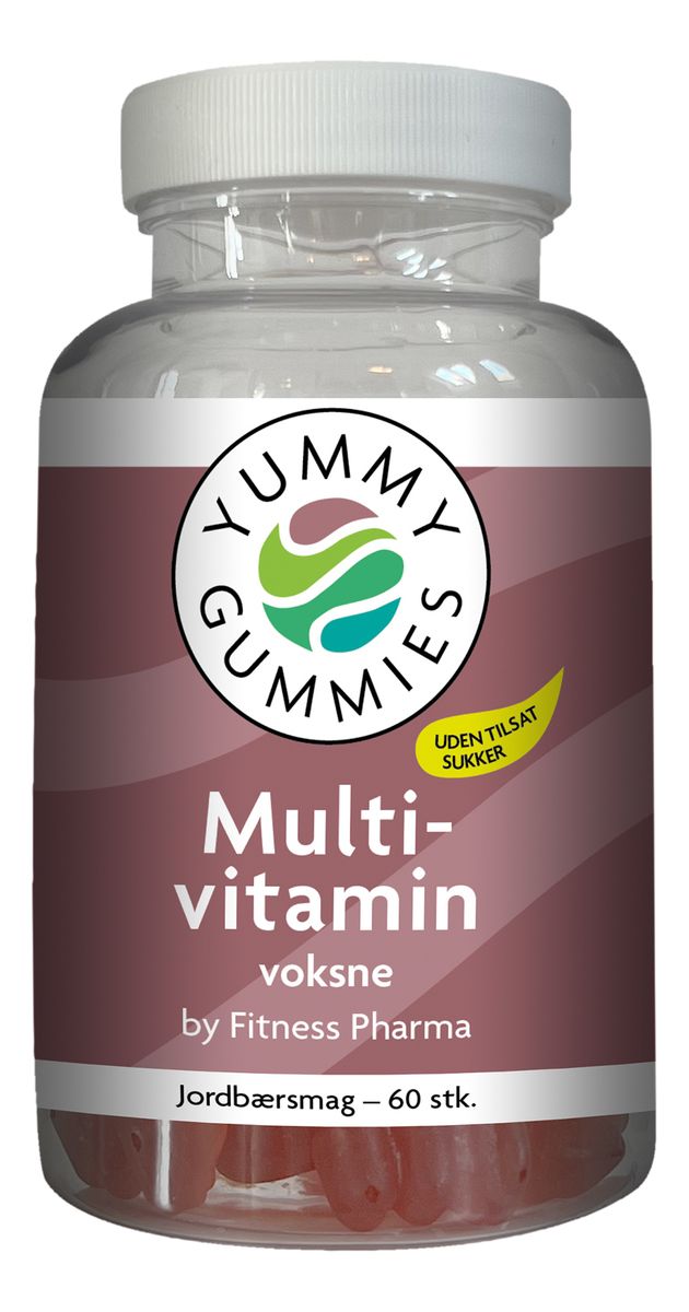 Køb Yummy Gummies by Fitness Pharma Multivitamin Voksne - 60 stk.