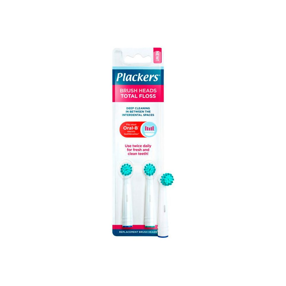 Køb Plackers Total Floss Brush Heads - 2 stk. billigt hos Med24.dk
