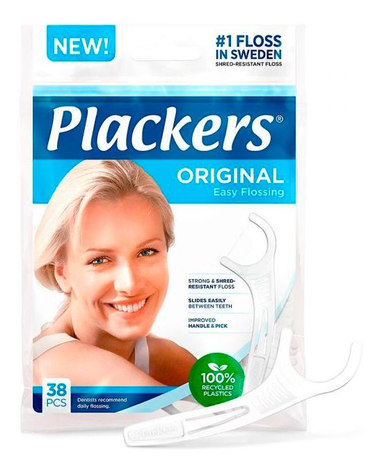 Køb Plackers Original Easy Flossing - 38 stk. hos Med24.dk