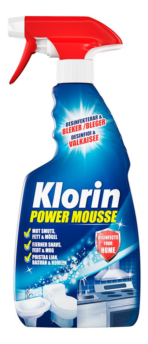 Køb Klorin Power Mousse Spray - 500 ml. billigt hos Med24.dk