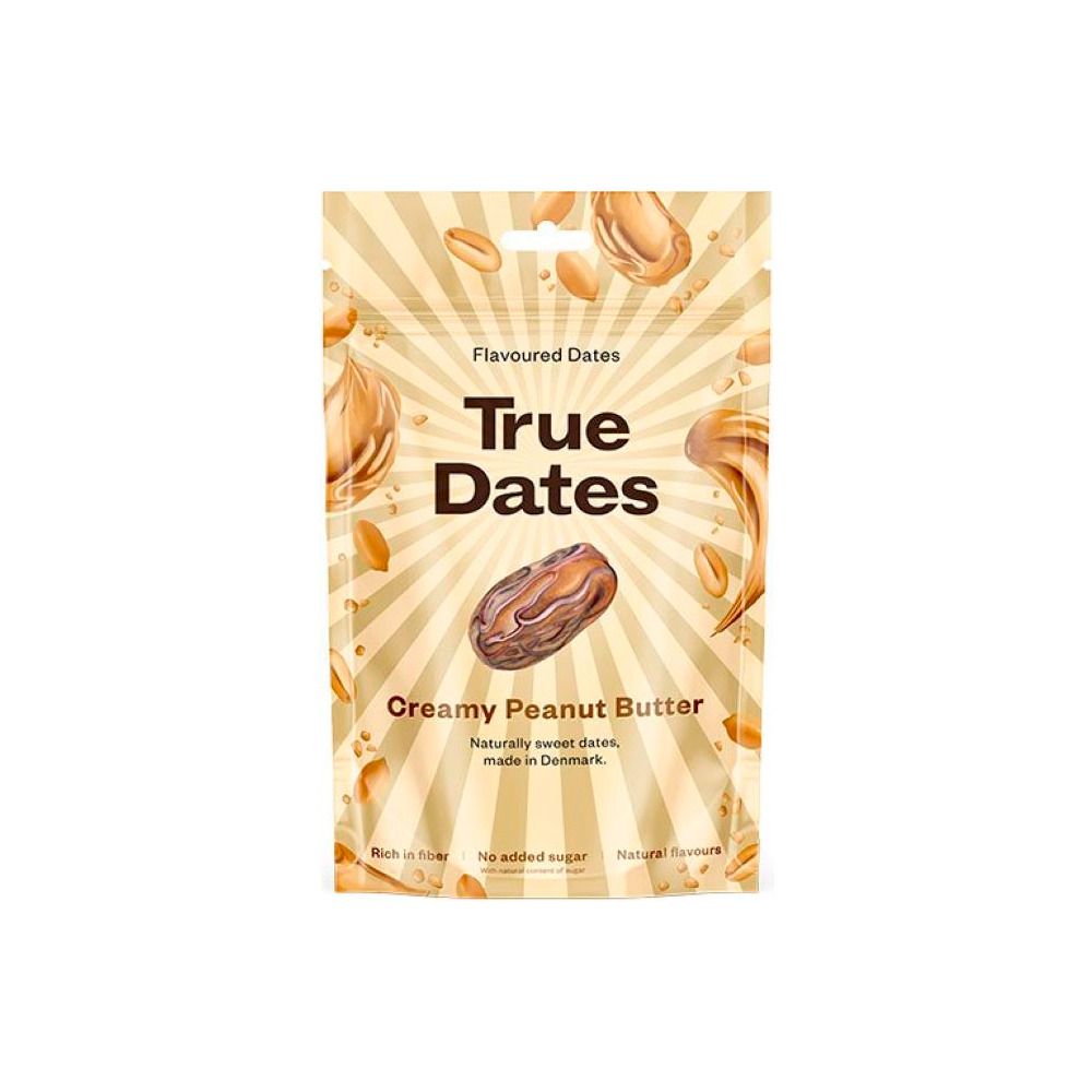 Køb True Dates Creamy Peanut Butter - 100 g. billigt hos Med24.dk