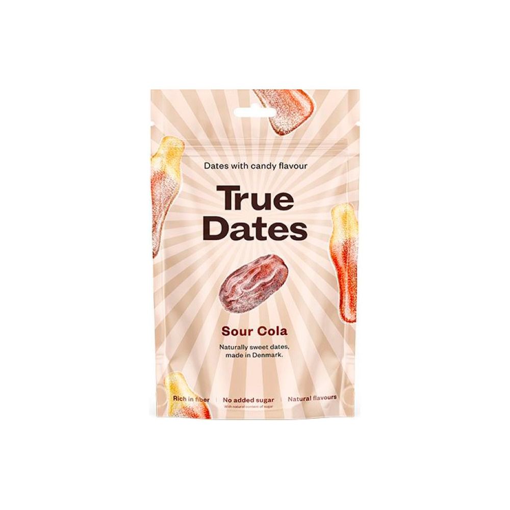 Køb True Dates Sour Cola - 100 g. billigt hos Med24.dk