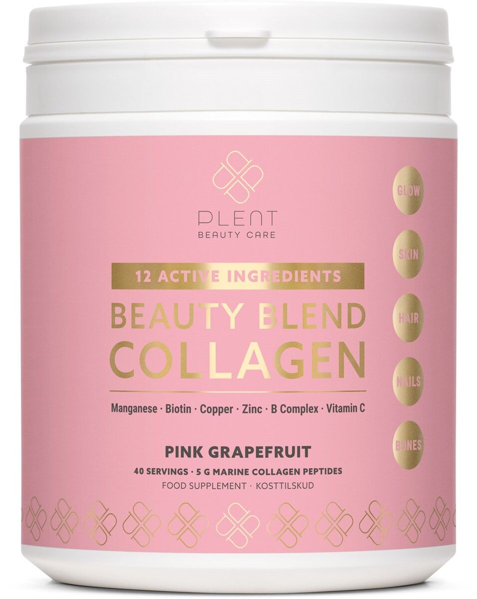 Køb Plent Beauty Blend Collagen Pink Grapefruit - 265 g | Med24.dk