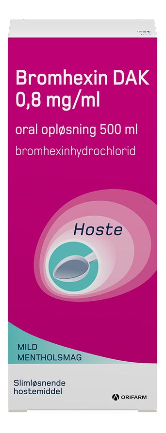 Bromhexin Mikstur - 500 ml - Med24.dk
