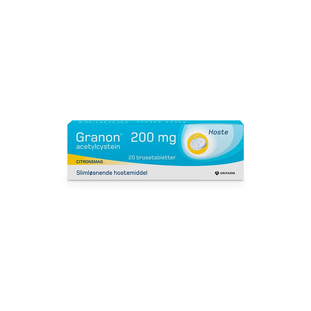 Køb Granon 200 mg - 20 brusetabletter hos Med24.dk