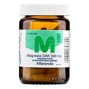 Magnesia 500 mg - 40 stk. - Med24.dk