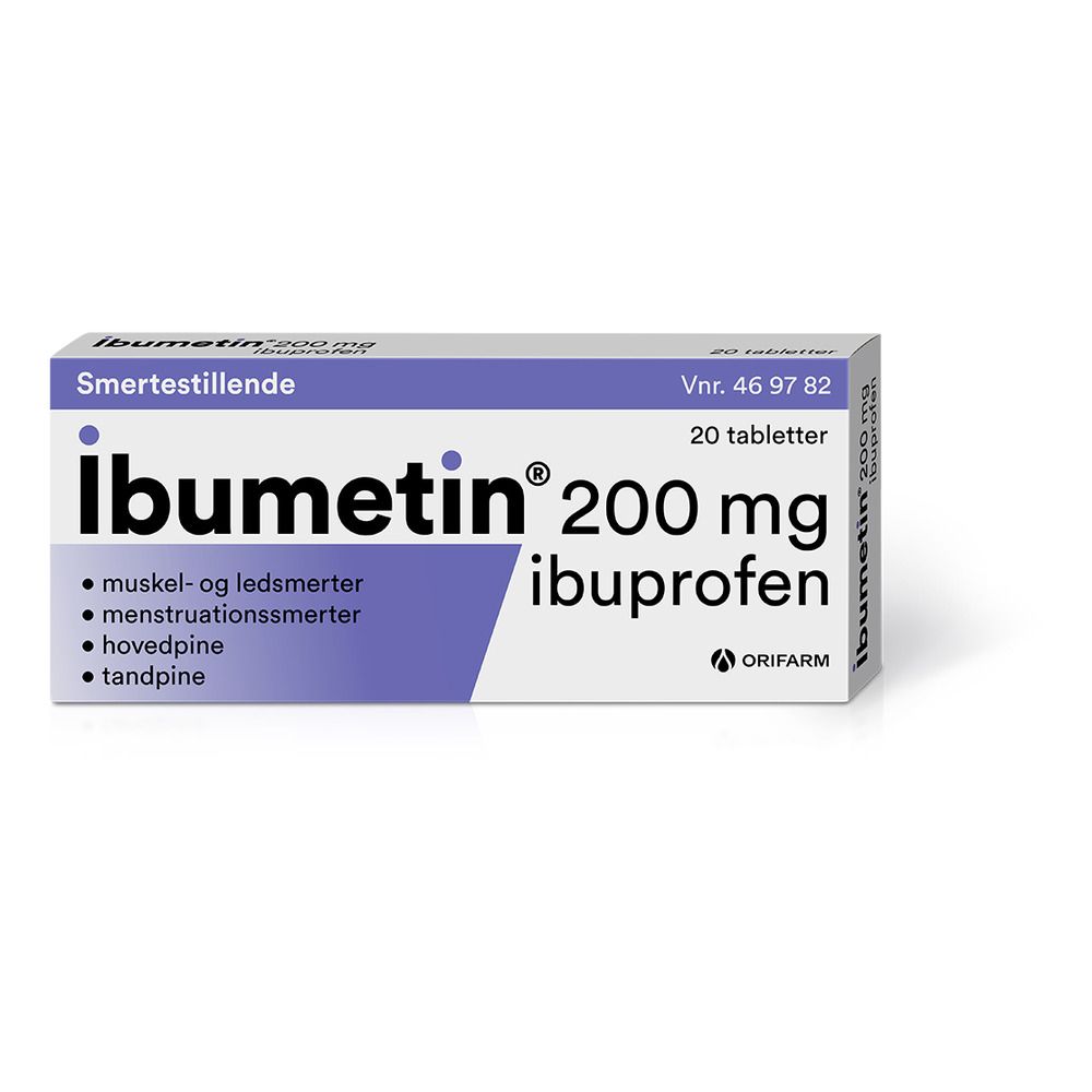 Køb Ibumetin 200 mg 20 stk. nemt hos Med24.dk