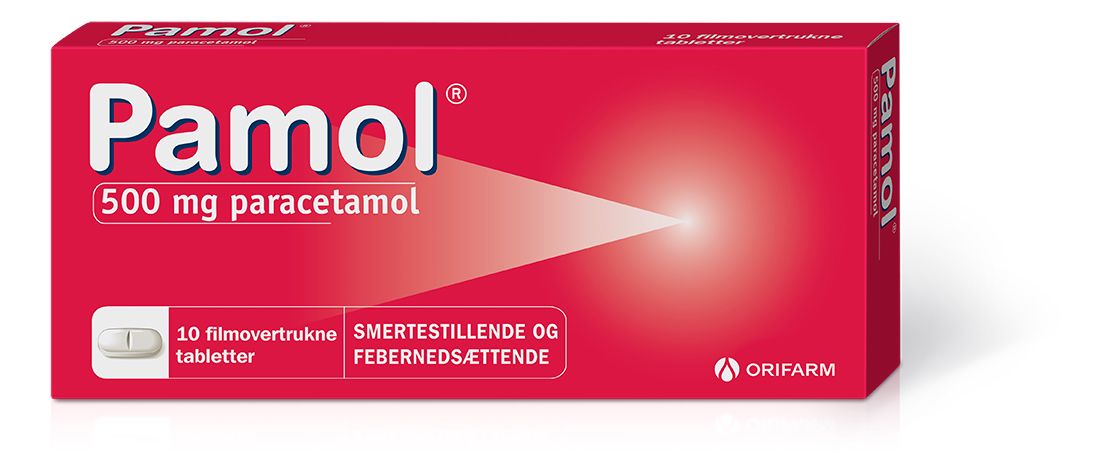 Pamol 500 mg | 10 tabletter | Køb hos Med24.dk