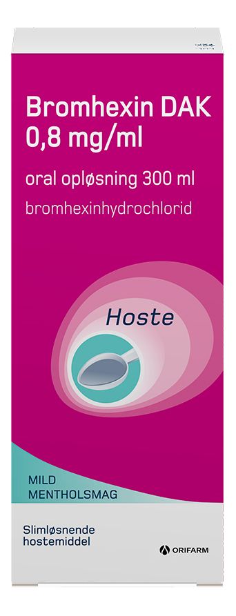 Bromhexin Mikstur - 300 ml - Med24.dk
