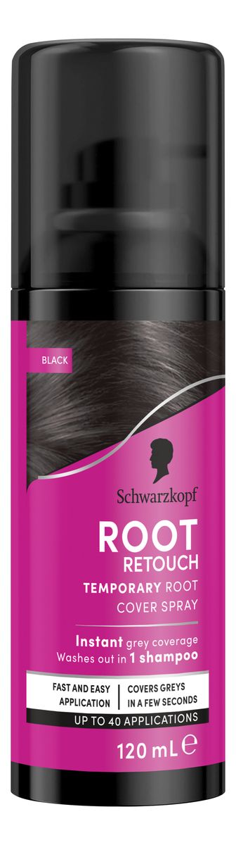 Køb Schwarzkopf Root Retouch Black - 120 ml. hos Med24.dk