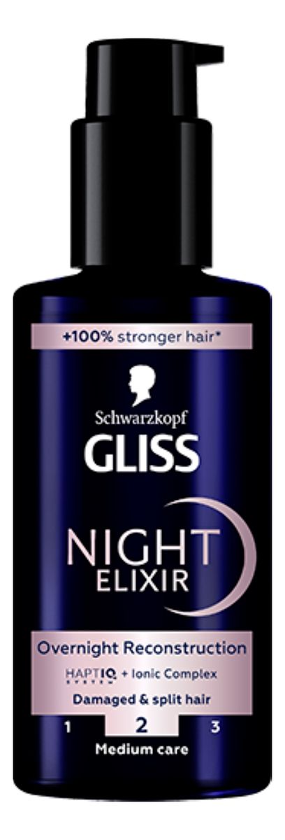 Køb Schwarzkopf Gliss Night Elixir Split Hair - 100 ml. hos Med24.dk