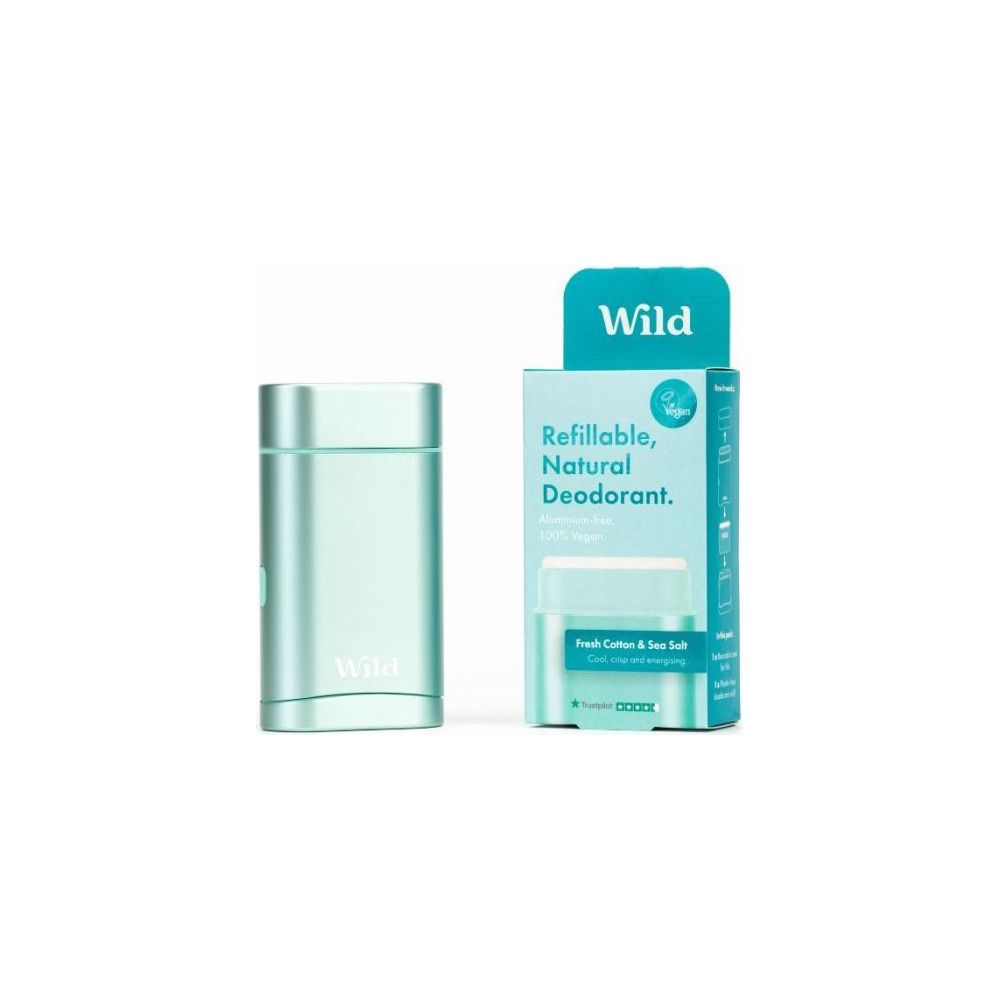 Køb Wild Refillable Natural Deodorant Fresh Cotton & Sea Salt