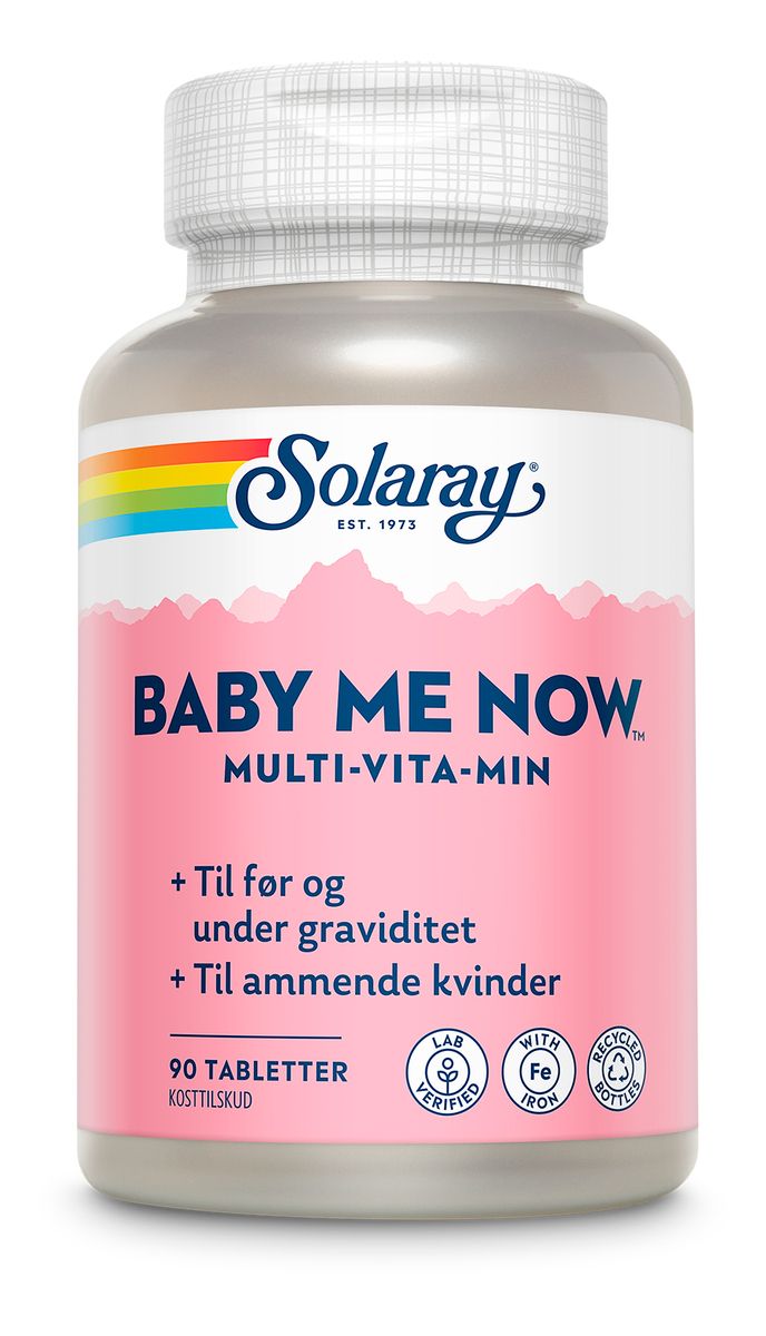 Køb Solaray Baby-Me-Now - 90 tabl. billigt hos Med24.dk