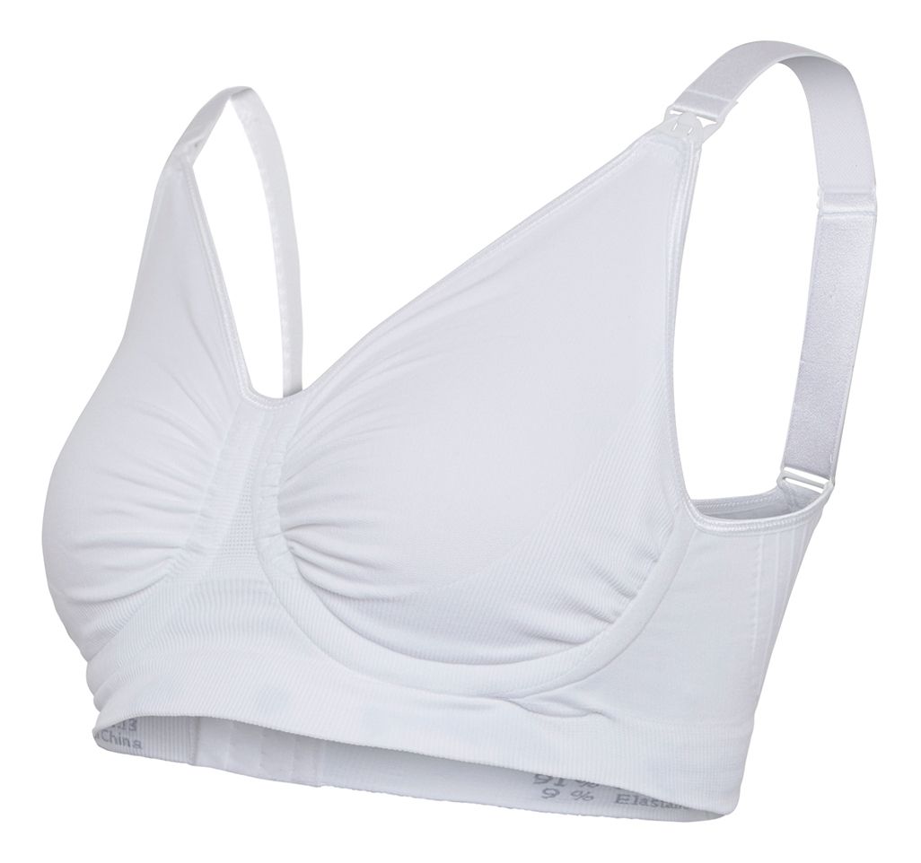 Carriwell sømløs amme BH med gelebøjle - hvid - Køb hos Med24.dk.
