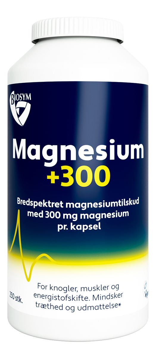 Køb Magnesium +300 - 250 kaps. billigt hos Med24.dk