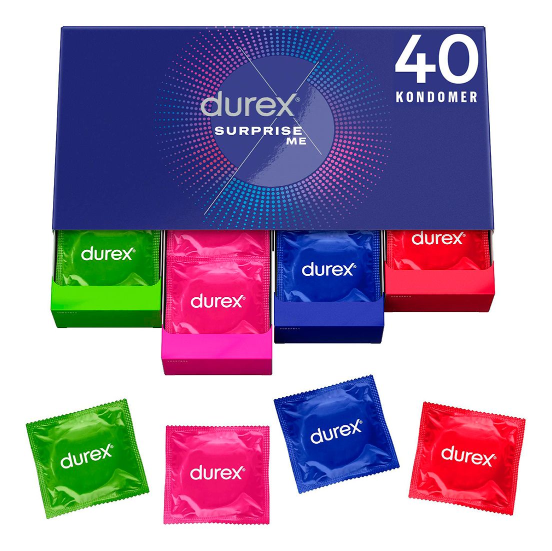 Køb Durex Surprise Me - 40 stk. billigt hos Med24.dk
