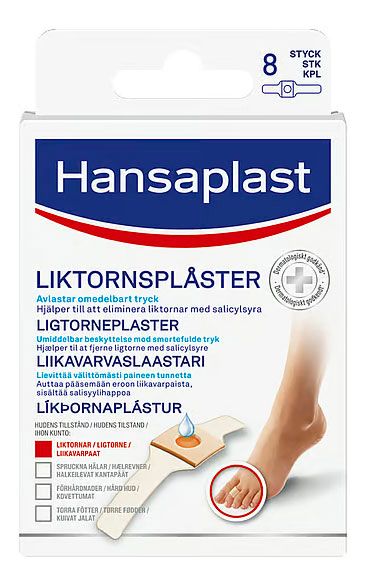 Hansaplast Cornina Ligtorneplaster - 8 stk. - Med24.dk
