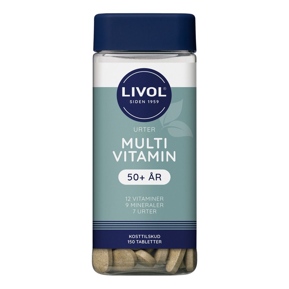 Køb Livol Multivitamin 50+ urter - 150 tabl. billigt hos Med24.dk