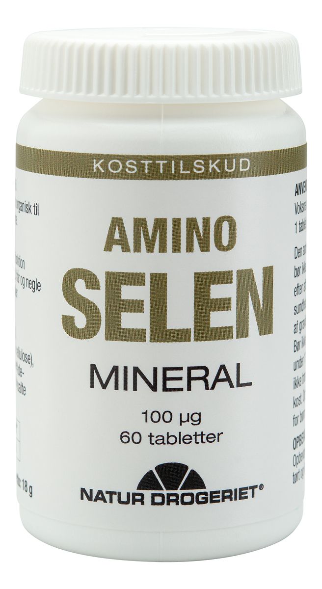 Køb Natur-Drogeriet Amino Selen - 60 tabl. hos Med24.dk