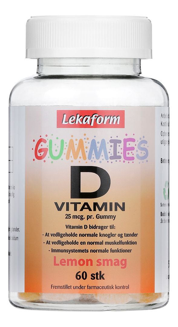 Køb Lekaform Gummies D-Vitamin - 60 stk. billigt hos Med24.dk