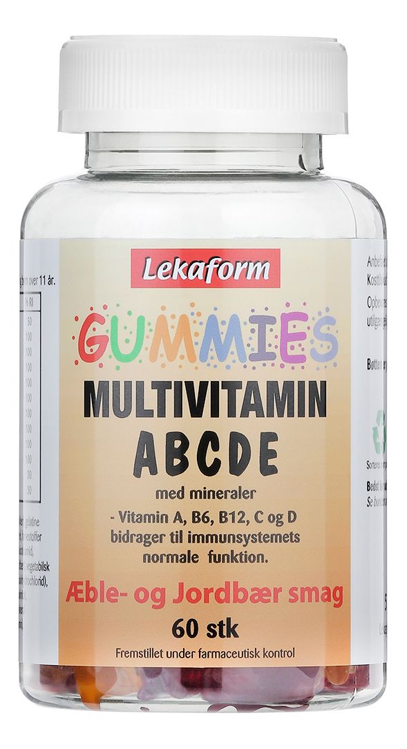 Køb Lekaform Gummies Multivitamin ABCDE - 60 stk. | Med24.dk
