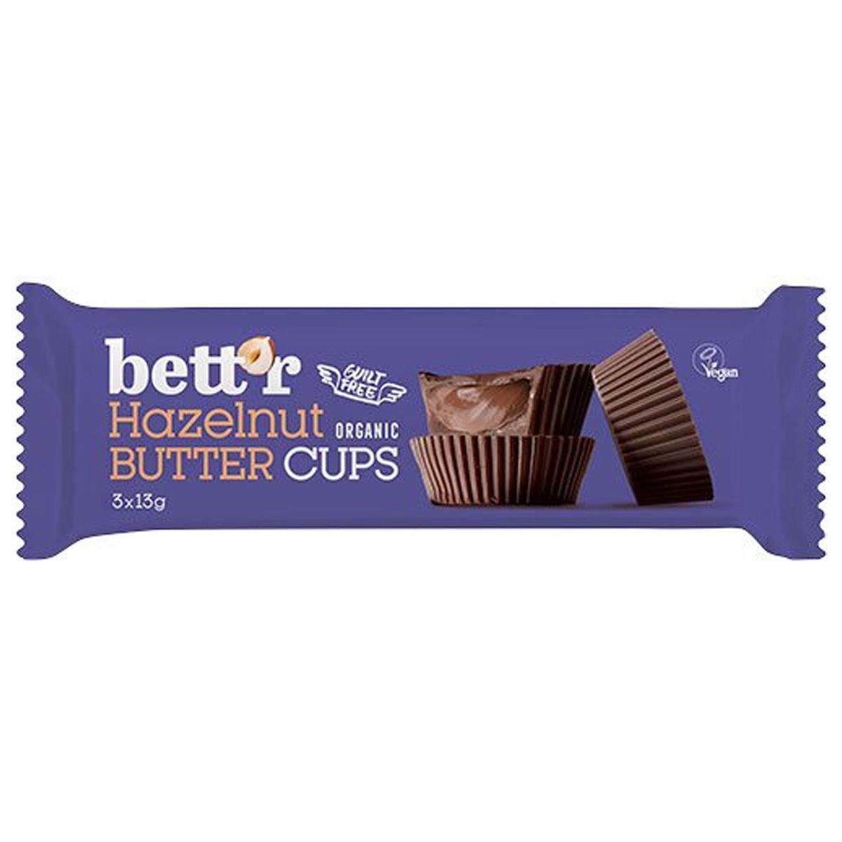 Køb Bett`r Nut Butter Cups med hasselnøddecreme billigt hos Med24.dk