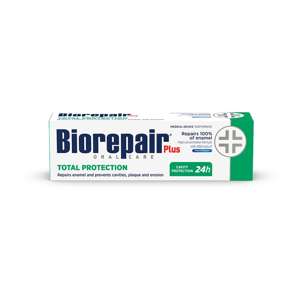 Køb BioRepair Plus Total Protection Tandpasta - 75 ml. hos Med24.dk