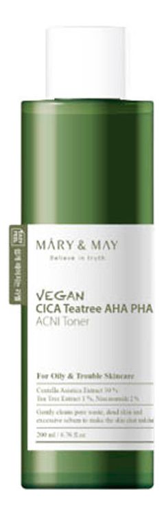 Køb Mary&May Vegan Cica Tea Tree AHA PHA Toner billigt hos Med24.dk