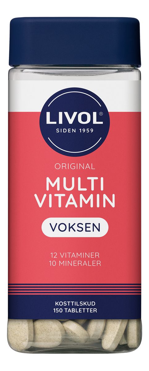 Køb Livol Multivitamin Voksen - 150 tabl. - billigt hos Med24.dk