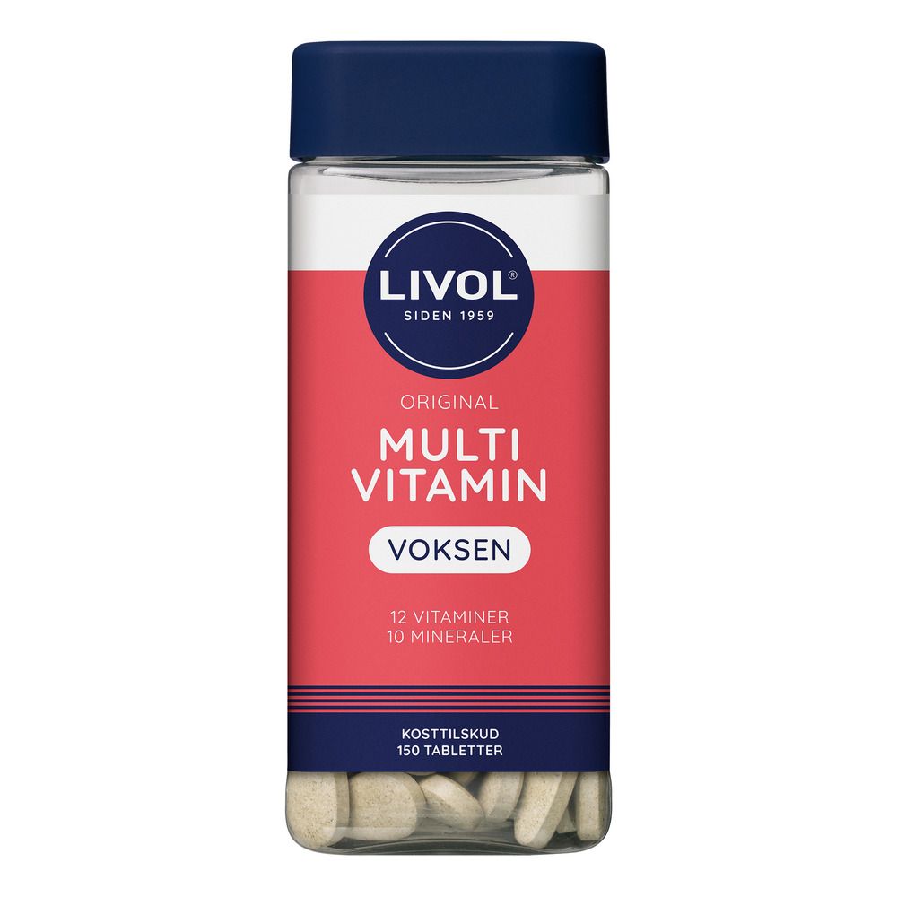 Køb Livol Multivitamin Voksen - 150 tabl. - billigt hos Med24.dk
