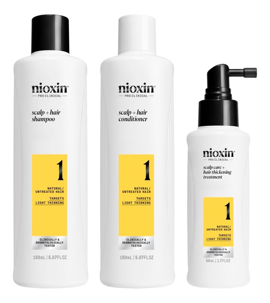 Køb Nioxin System 1 Trial Kit for Natural/Untreated Hair | Med24.dk