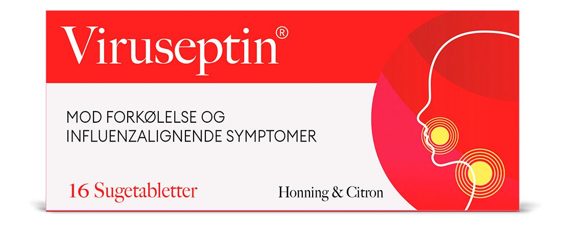 Køb Viruseptin® sugetabletter Honey & Lemon - 16 tabl. hos Med24.dk