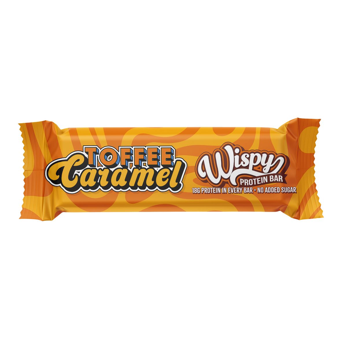 Køb Wispy Protein Bar Toffee Caramel - 55 g. | Med24.dk
