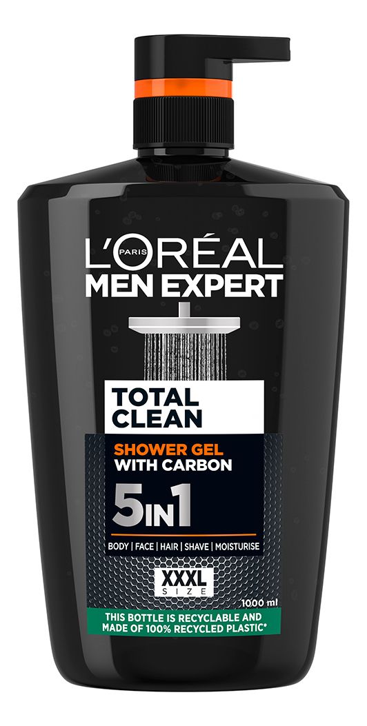Køb L'Oréal Paris Men Expert Total Clean Shower Gel | Med24.dk