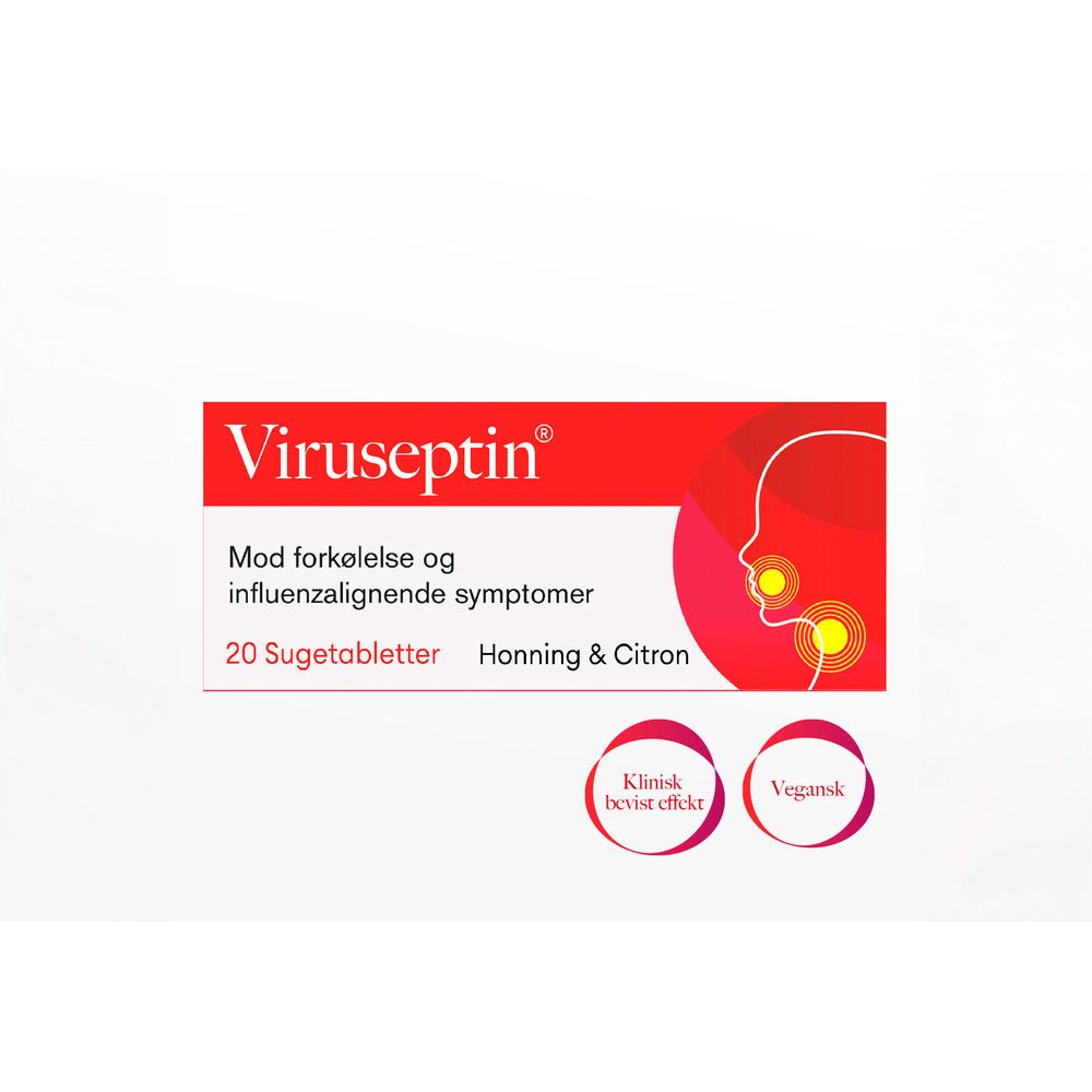 Køb Viruseptin® sugetabletter Honey & Lemon - 16 tabl. hos Med24.dk