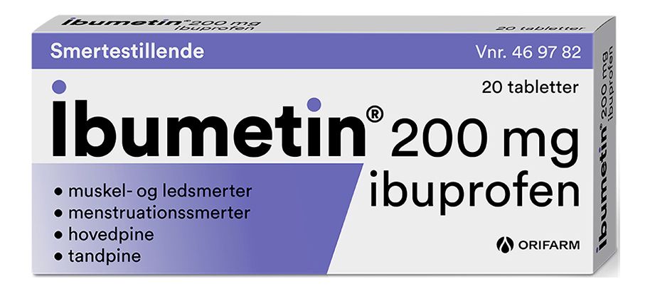 Køb Ibumetin 200 mg 20 stk. nemt hos Med24.dk