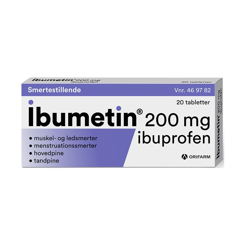 Køb Ibumetin 200 mg 20 stk. nemt hos Med24.dk