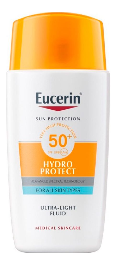 Køb Eucerin Sun Hydro Protect Ultra-Light Fluid SPF50+ | Med24.dk