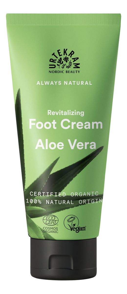 Køb Urtekram Aloe Vera Foot Cream 100 ml hos Med24.dk