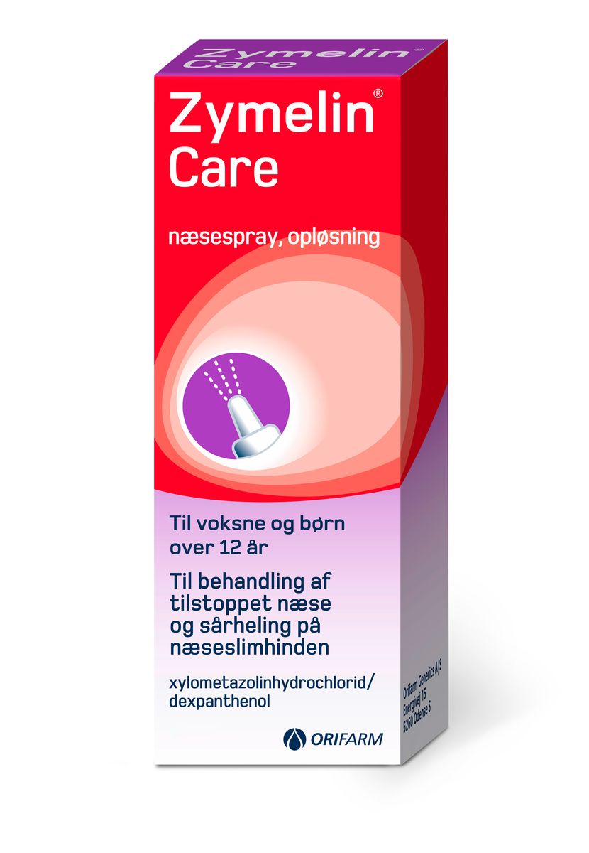 Køb Zymelin Care næsespray 1 + 50 mg/ml - 10 ml. hos Med24.dk