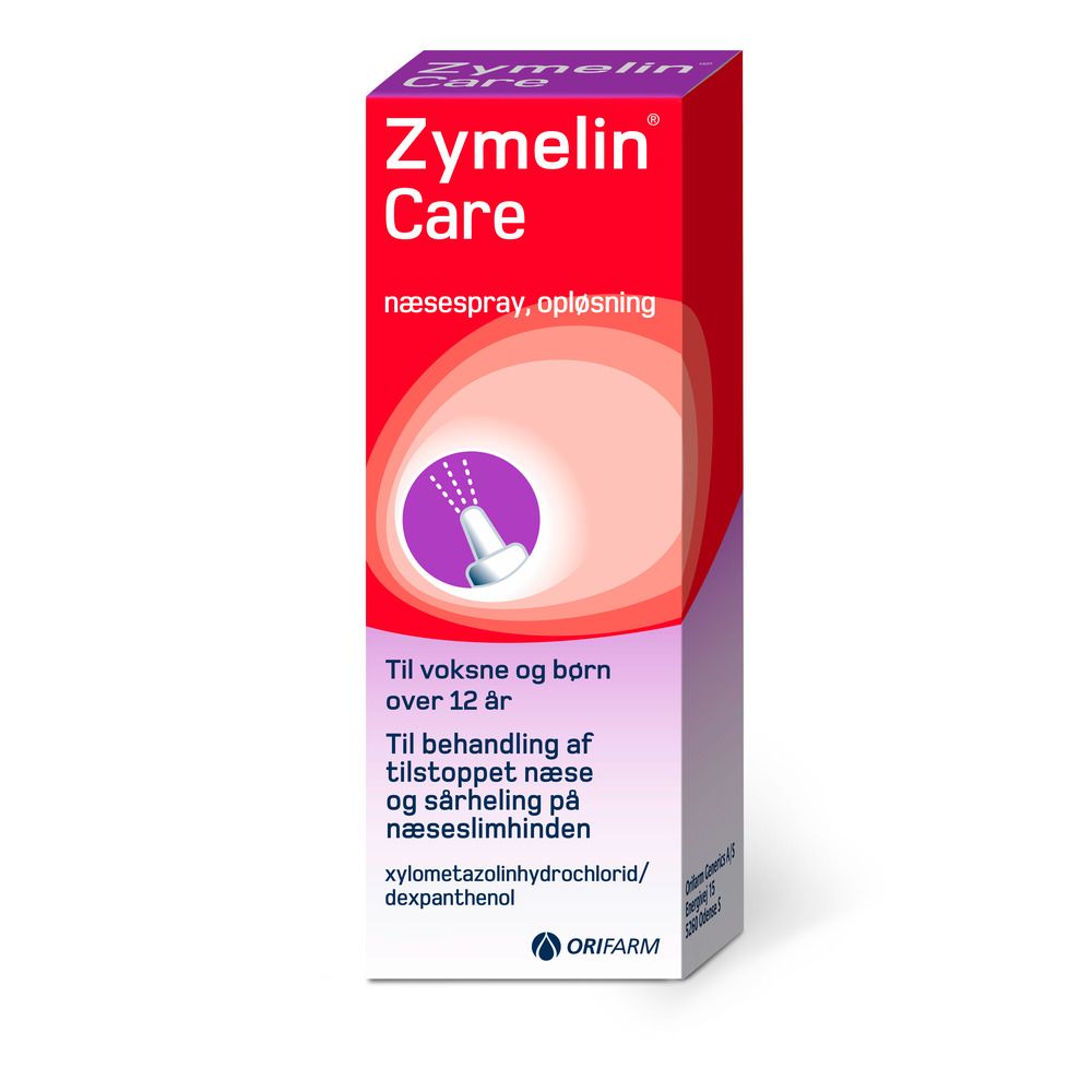 Køb Zymelin Care næsespray 1 + 50 mg/ml - 10 ml. hos Med24.dk