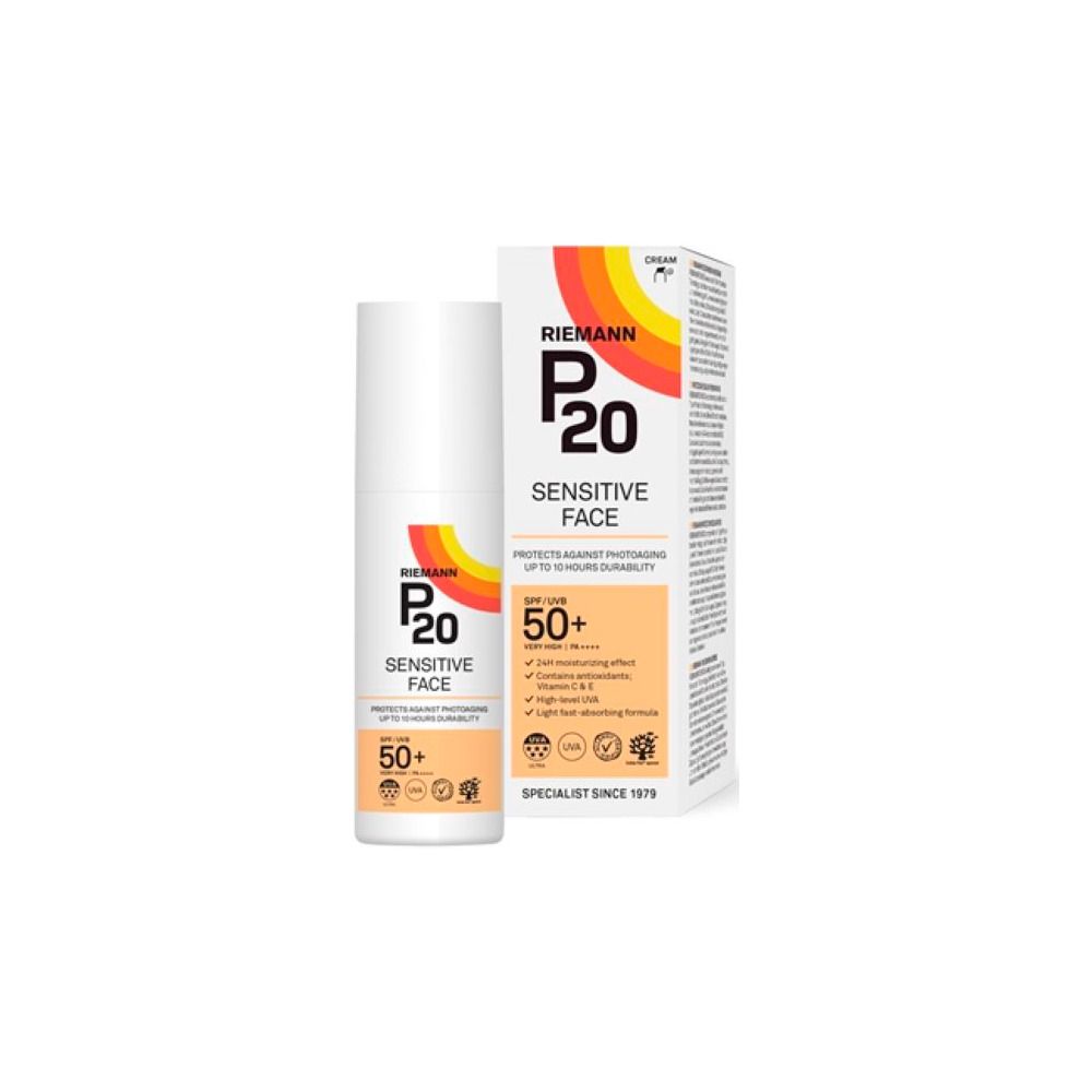Køb Riemann P20 Sensitive Face SPF50+ billigt hos Med24.dk