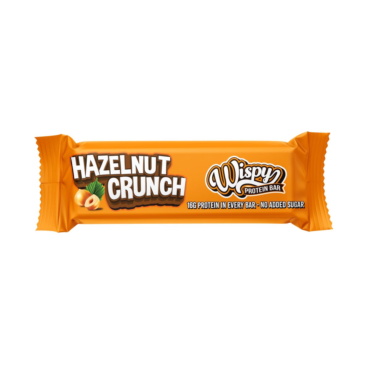Køb Wispy Protein Bar Hazelnut Crunch - 55 g. | Med24.dk