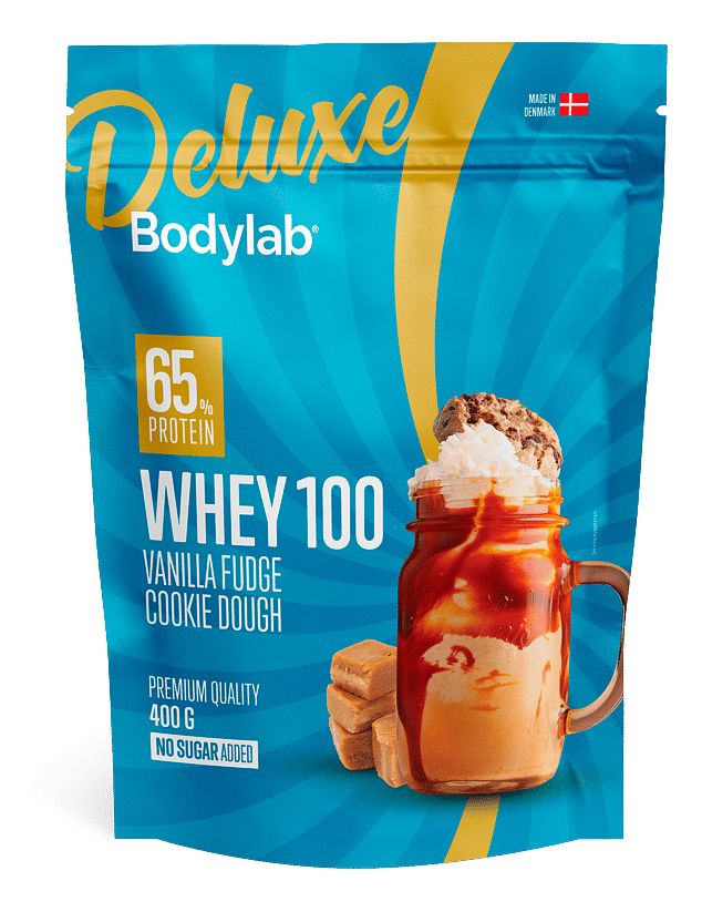 Køb Bodylab Whey 100 Deluxe Vanilla Fudge - 400 g. hos Med24.dk