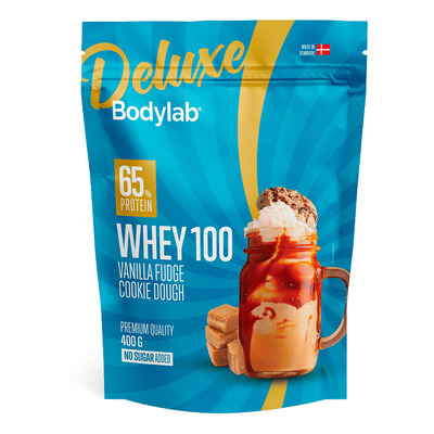Køb Bodylab Whey 100 Deluxe Vanilla Fudge - 400 g. hos Med24.dk