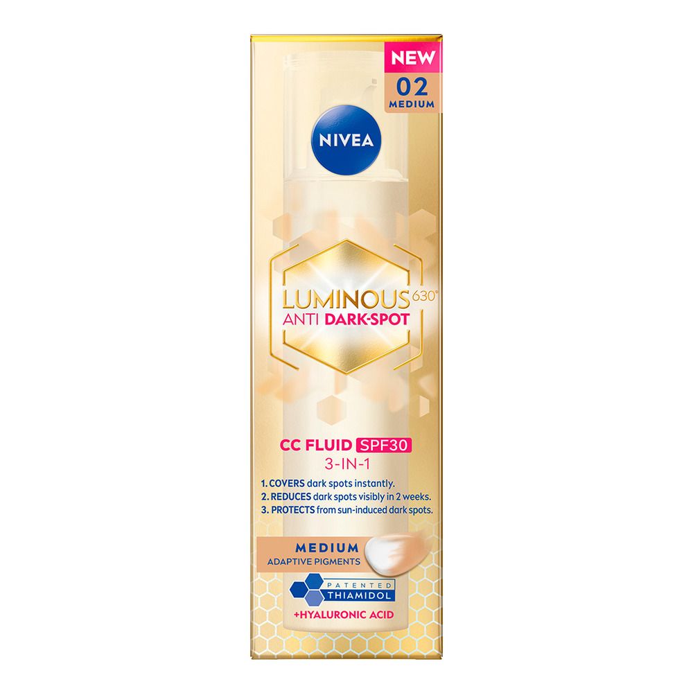 Køb Nivea Luminous630 CC Fluid SPF30 3-in-1 medium | Med24.dk
