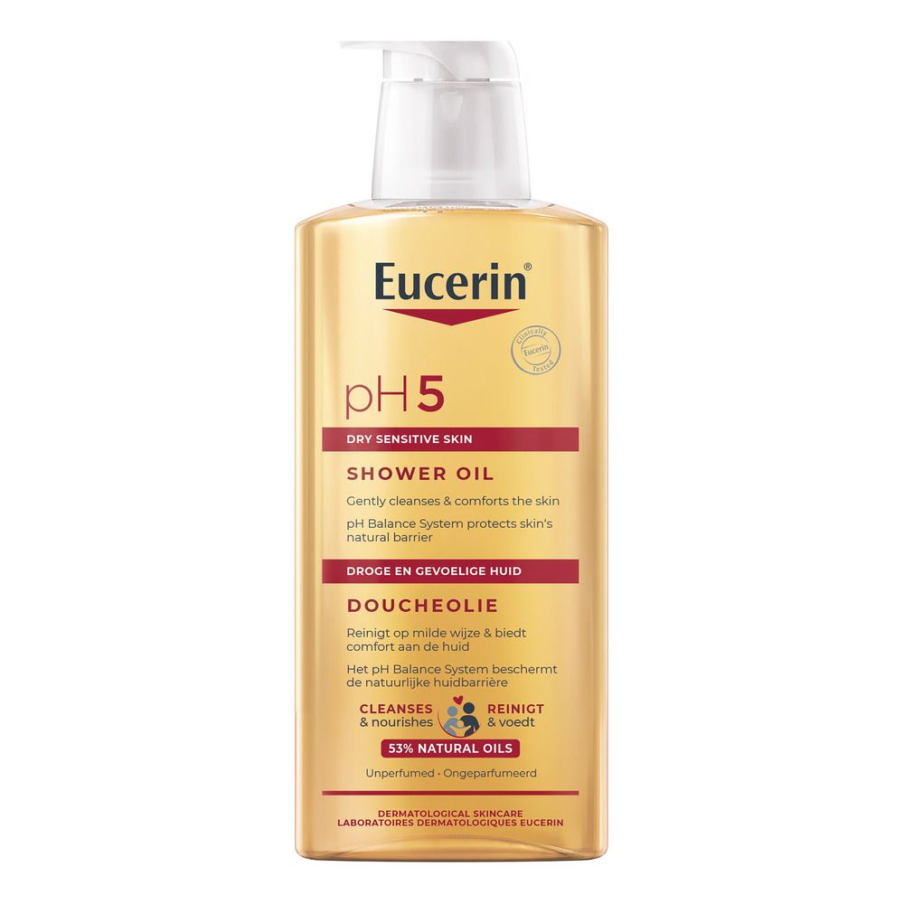 Køb Eucerin pH5 Shower Oil Unperfumed - 400 ml. billigt hos Med24.dk