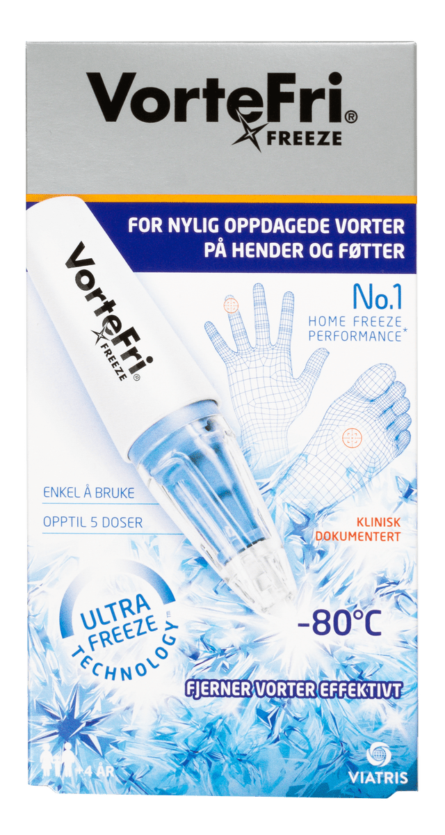 Køb Vortefri Freeze til vortebehandling billigt hos med24.dk