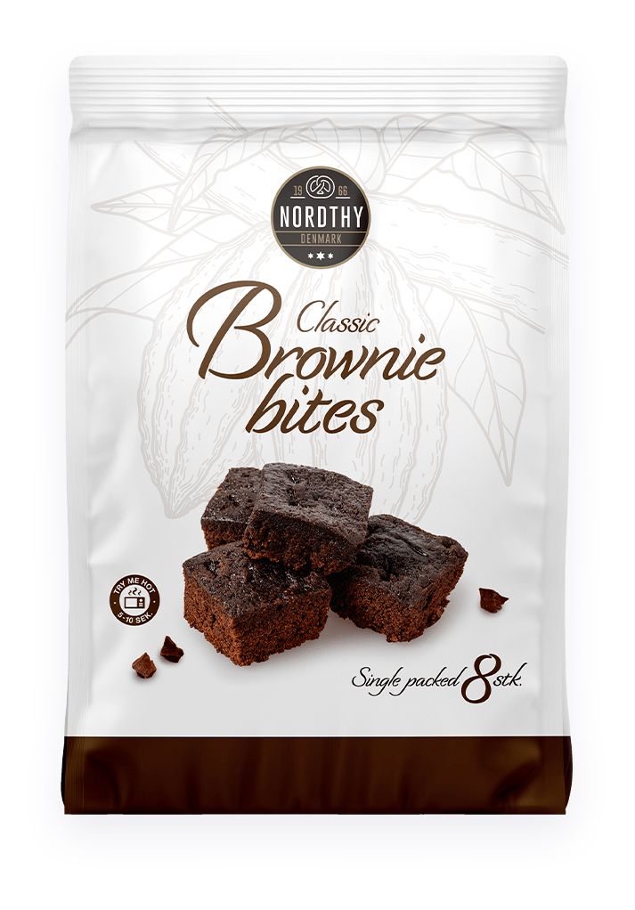 Køb Nordthy Mini Brownies med chokolade - 200 g. billigt hos Med24.dk